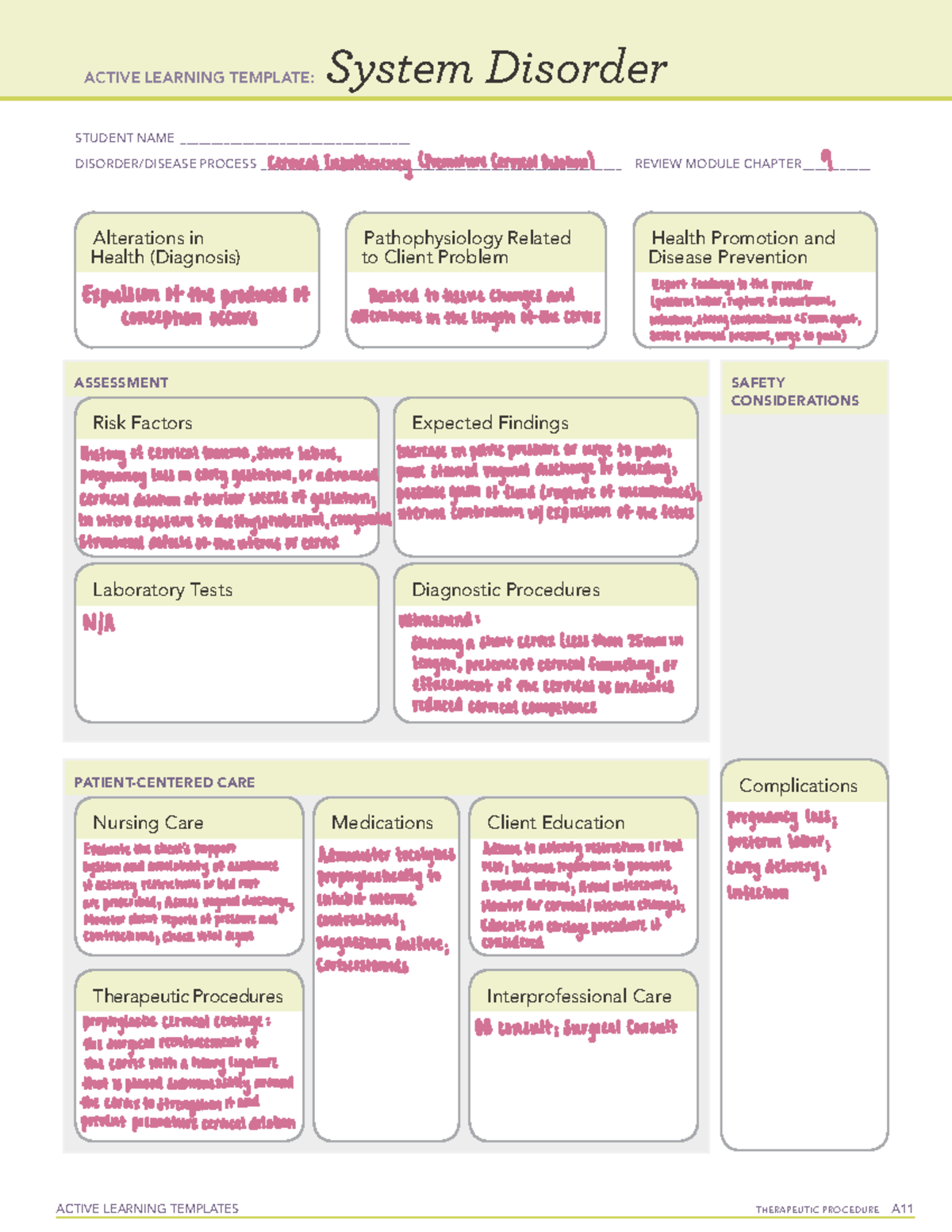 Maternal Remediation - ATI template - ACTIVE LEARNING TEMPLATES ...