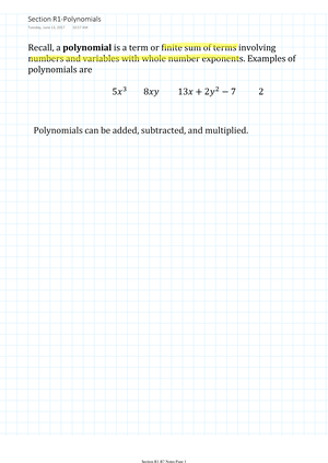 Math 1120 Test 1 Review Solutions - MATH 1120 - Studocu