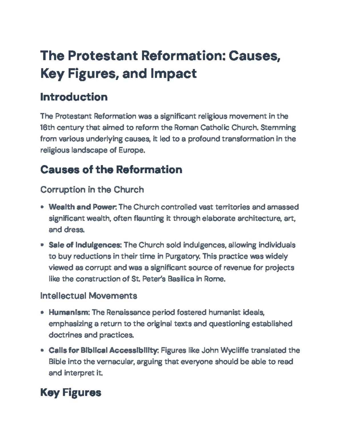 The Protestant Reformation: Causes, Key Figures, and Lasting Impact ...