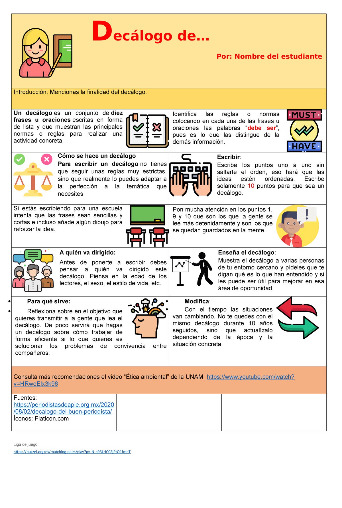 Decalogo - Ejemplo y características de un decálogo - Introducción ...