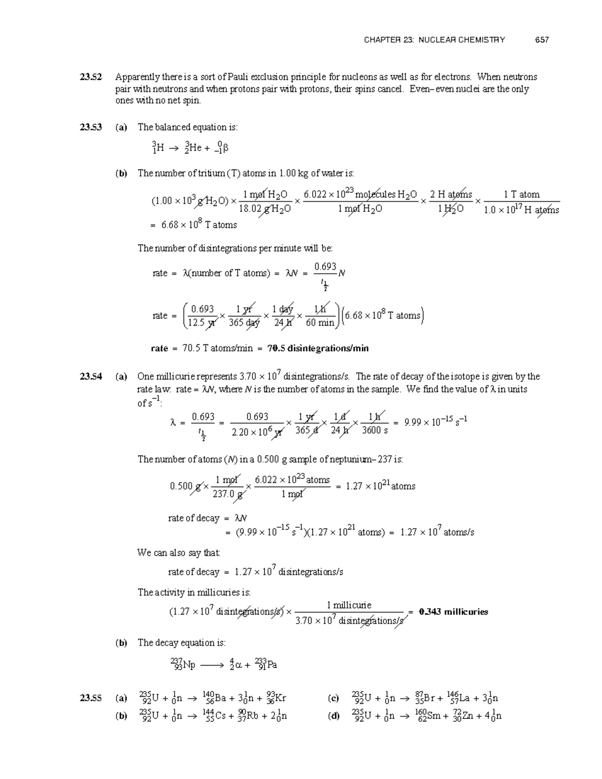 CHAPTER 23: NUCLEAR CHEMISTRY - Solutions Manual (CHEM 10) - Studocu