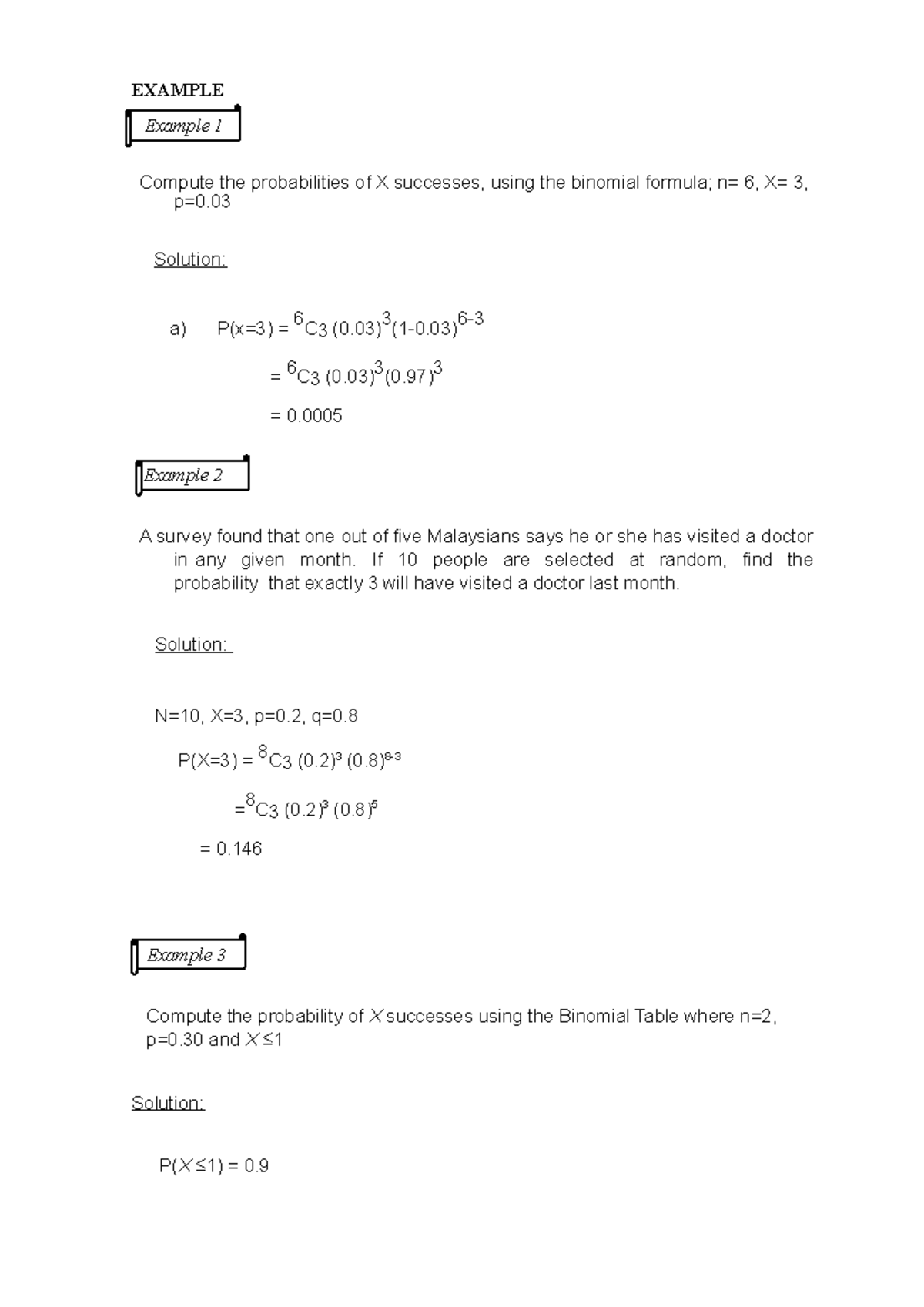 Elementary Statistics CH 5 Exercises: Binomial Probabilities ...