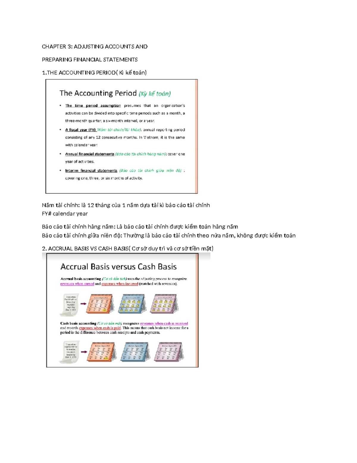 Chapter 3 - CHAPTER 3: ADJUSTING ACCOUNTS AND PREPARING FINANCIAL ...