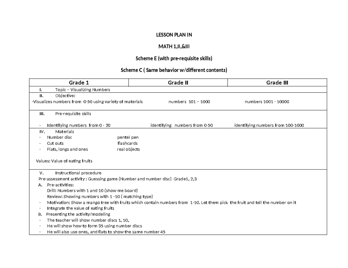MTB-MLE 1 - Polite Expressions Lesson Plan for Grade 1 - Studocu