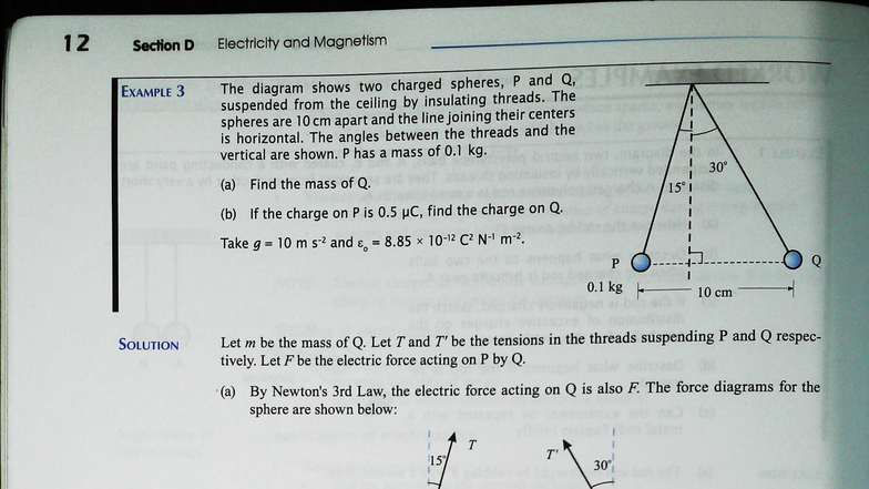 12 Section D Electricity and Magnetism: Example 3 Solutions - Studocu