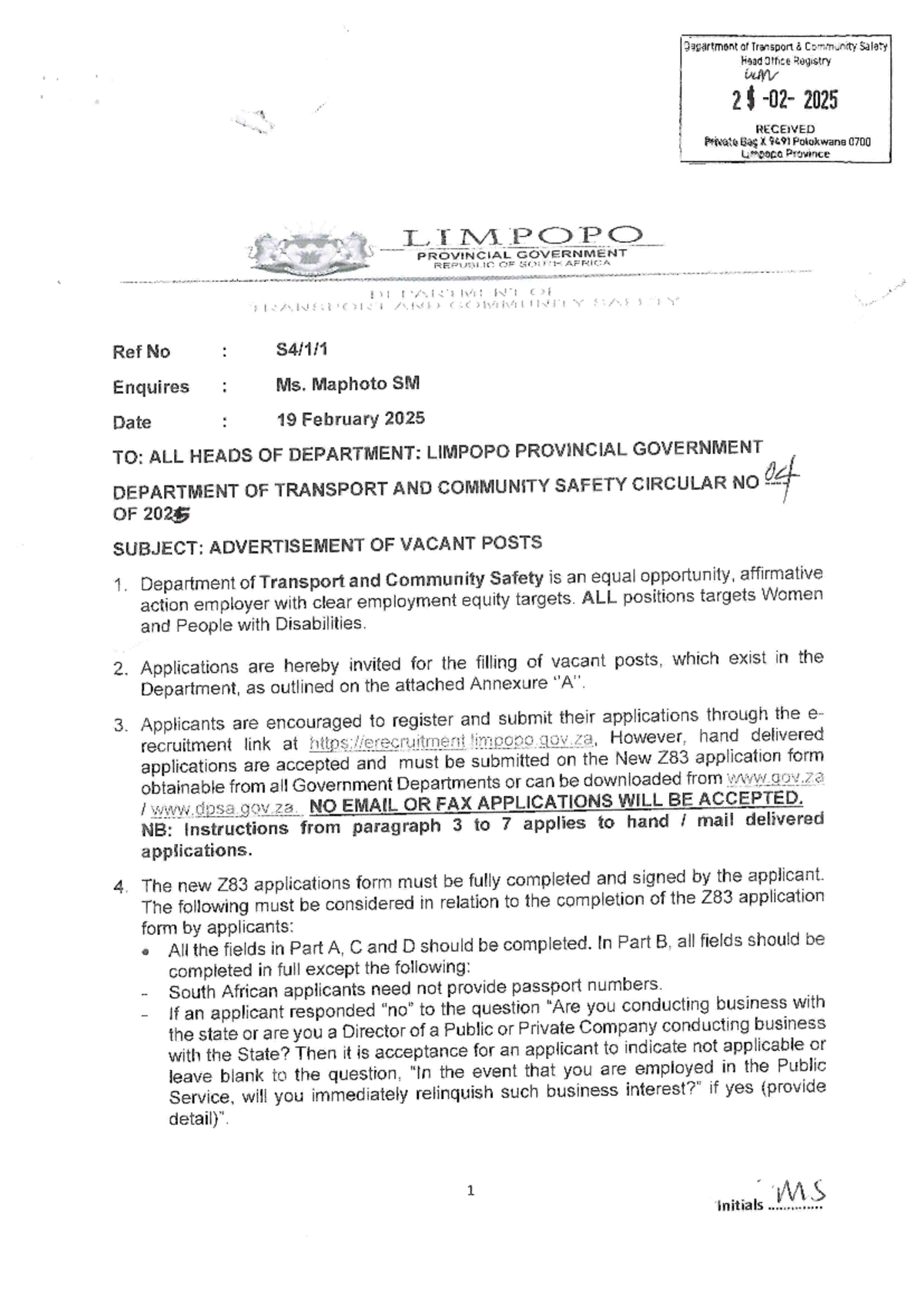 Notes2025forstudies - Department of Transport Community Safety Head ...