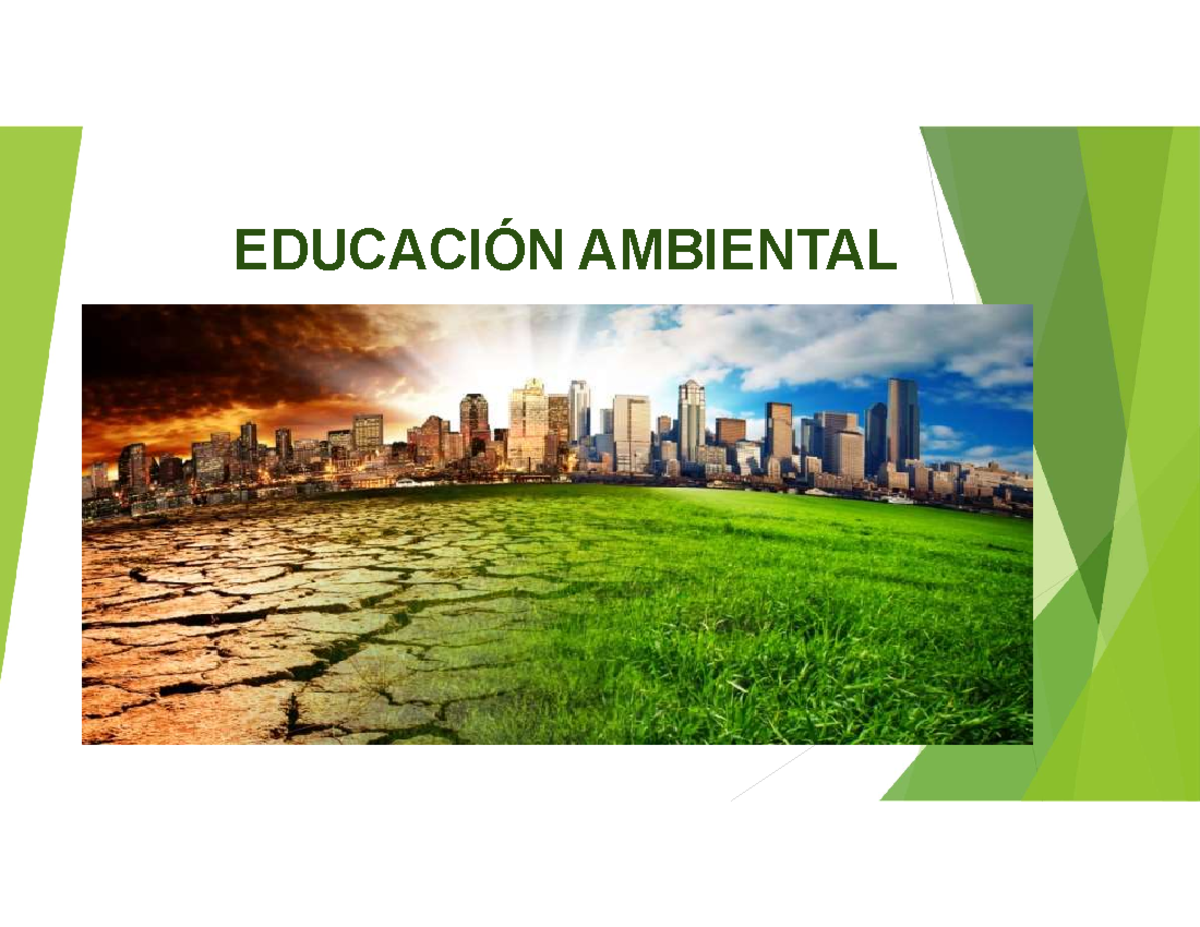 EDUCACIÓN AMBIENTAL: Contaminación y Desarrollo Sostenible - Studocu
