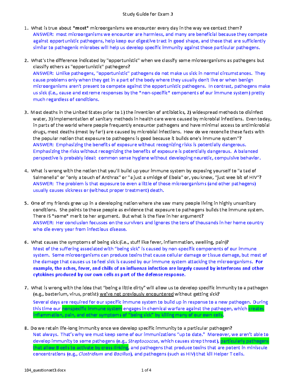Study Guide for Exam 3: Microbiology Concepts - Studocu