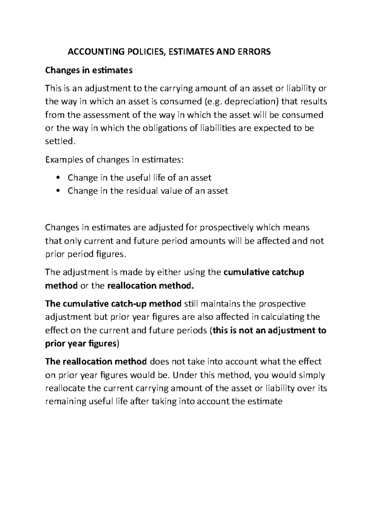 IAS 8: Accounting Policies, Estimates, and Error Corrections Guide ...