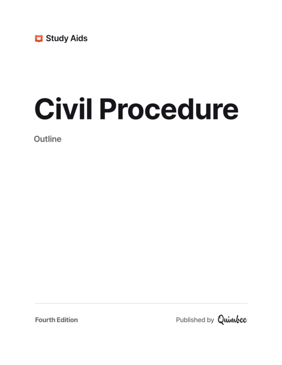 CIV 101: Civil Procedure Comprehensive Outline and Key Concepts - Studocu