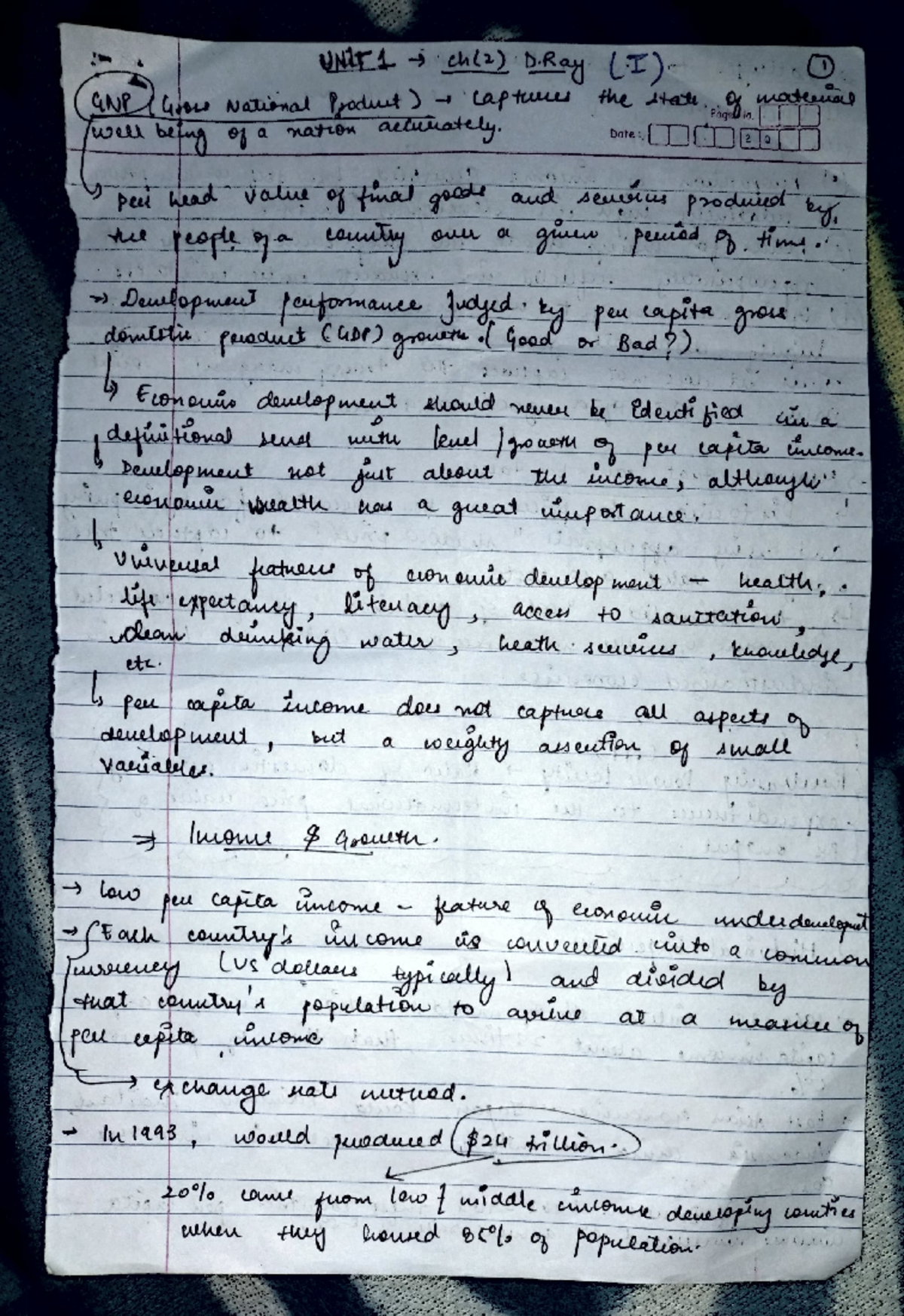 Basic Development Economics (Unit1, Debraj Ray, ch2) - NPw Natiad ...