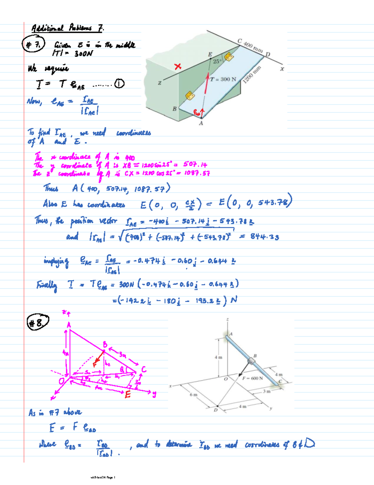 Statics Class Notes: Key Concepts and Examples - Studocu