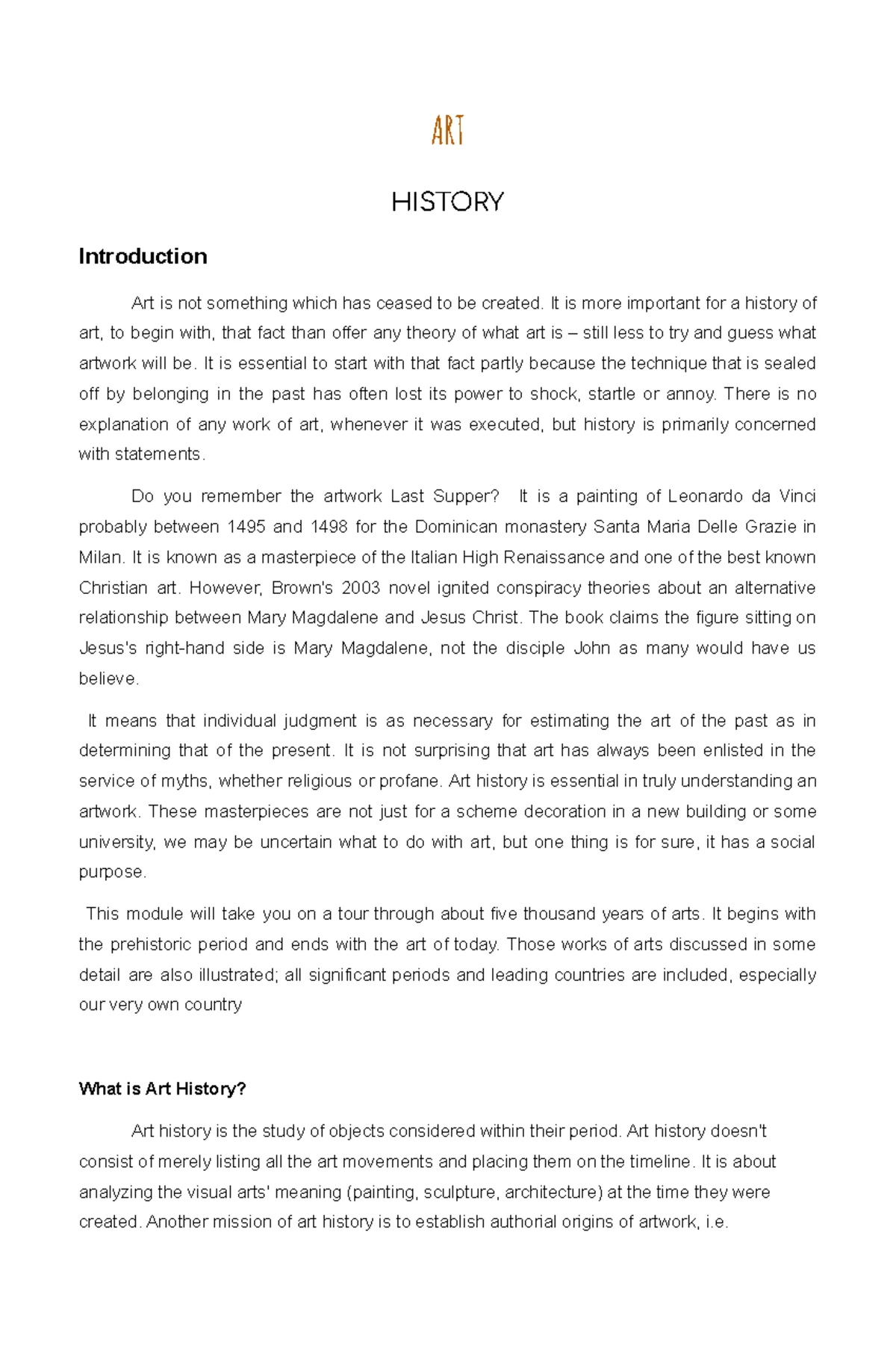 Art Appreciation Hum 1 - Three Stages in Art Making - ART APPRECIATION ...