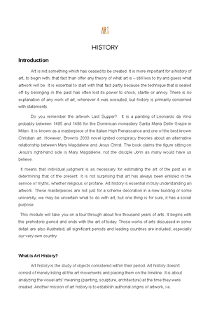 Art Appreciation Hum 1 - Soulmaking - ART APPRECIATION Hum 1 SOULMAKING ...