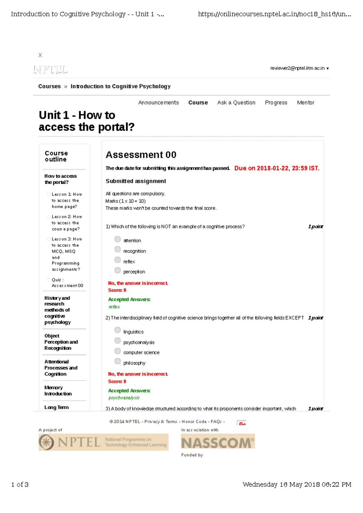 Cognitive Psychology Assignments 2022: Weeks 1-6 Overview - Studocu
