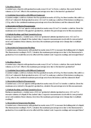 Chemistry P5 notes - all of paper 5 summarized - Chemistry P5 Notes A ...