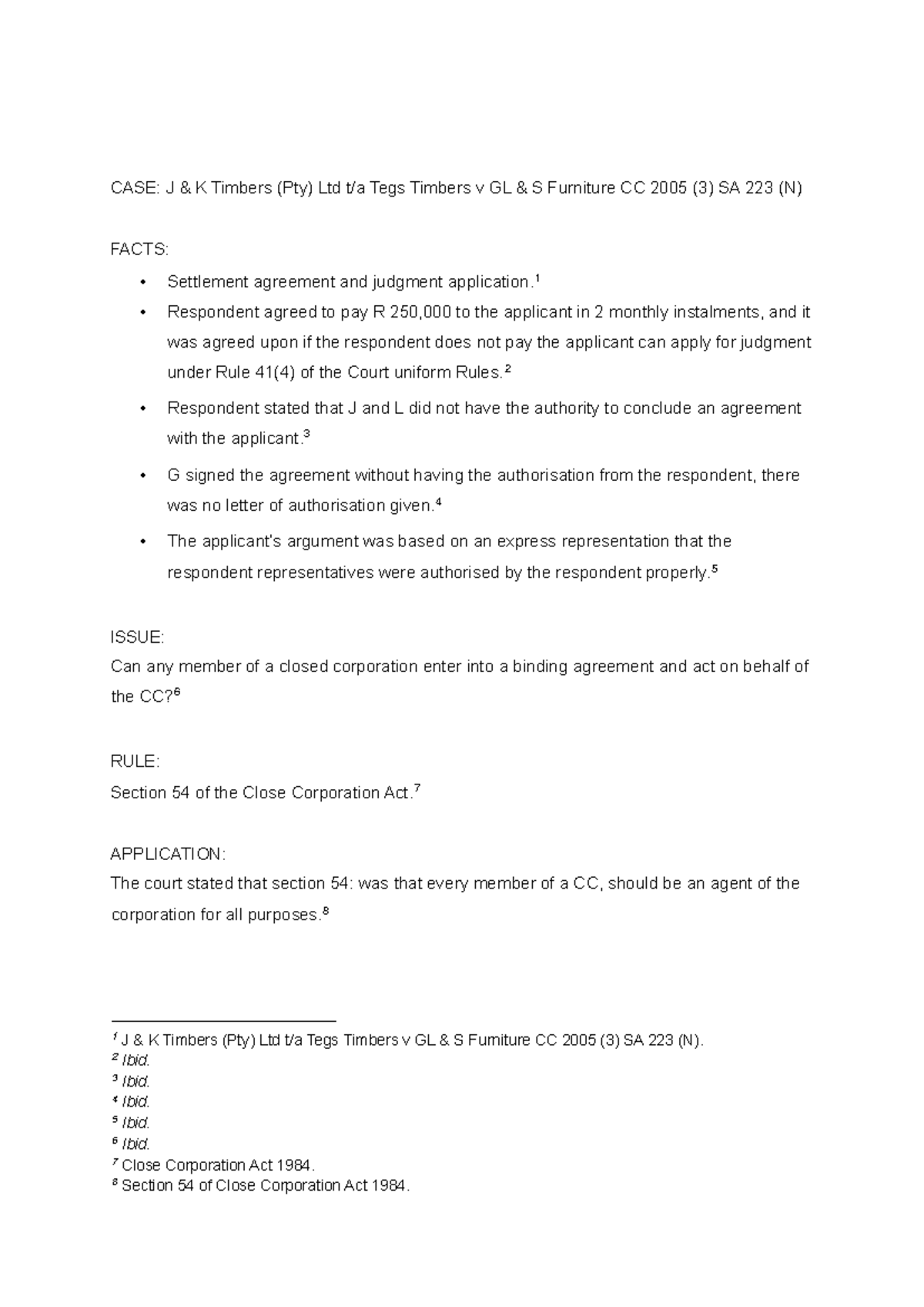J & K Timbers Case Study: FIRAC Method Analysis & Application - Studocu