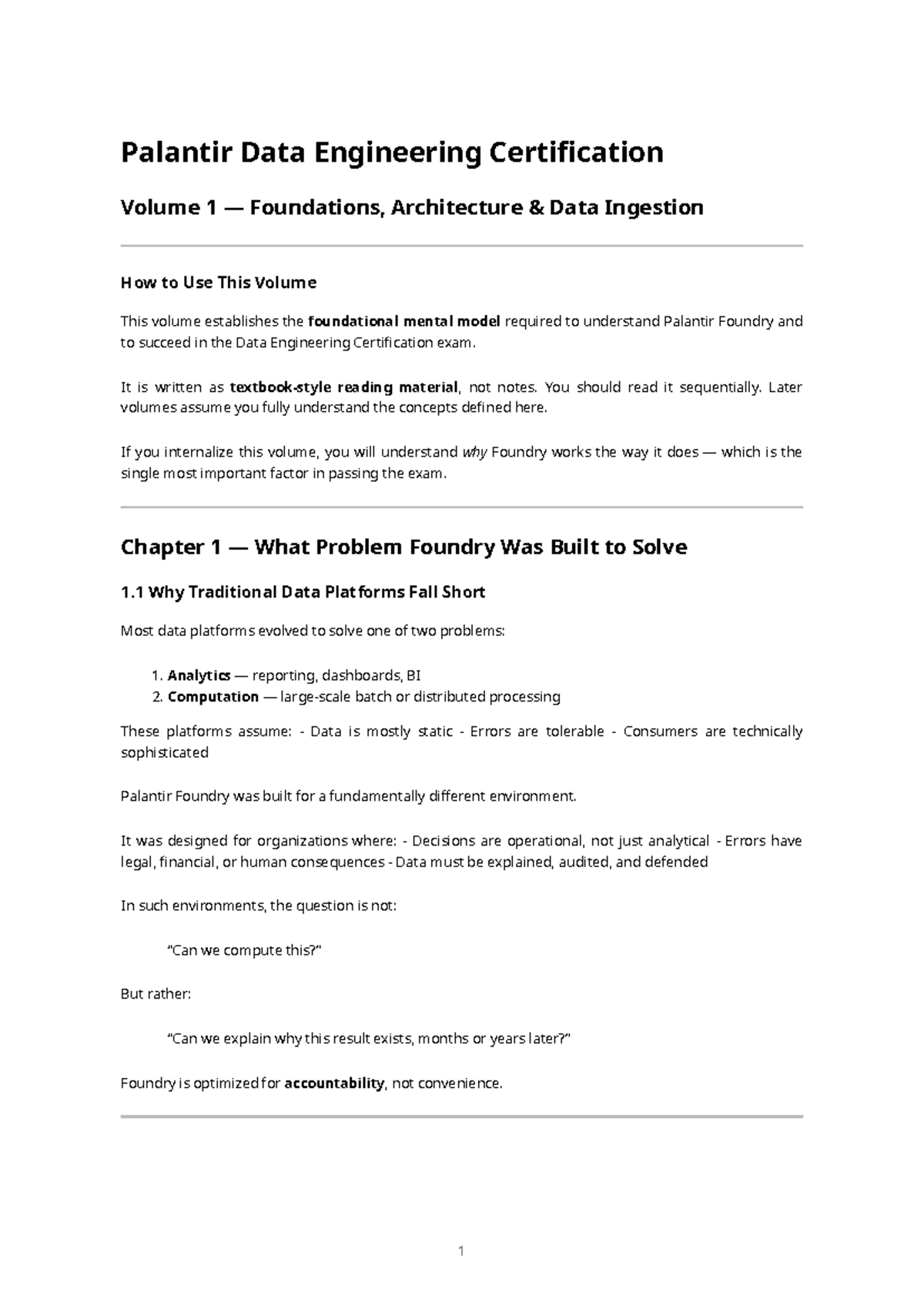 V1 - Palantir Data Engineering Certification: Foundations ...