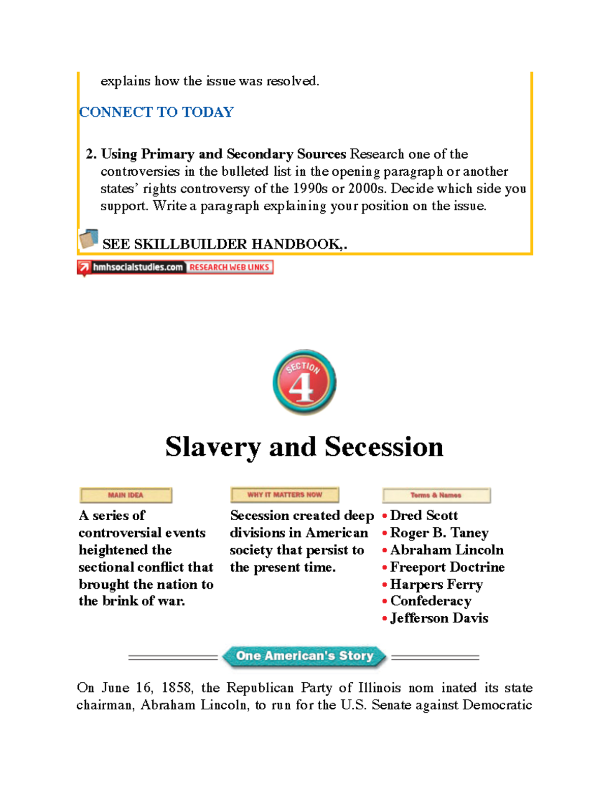 Conflicts over Slavery and the 1860 Election: Insights (HIST 101) - Studocu
