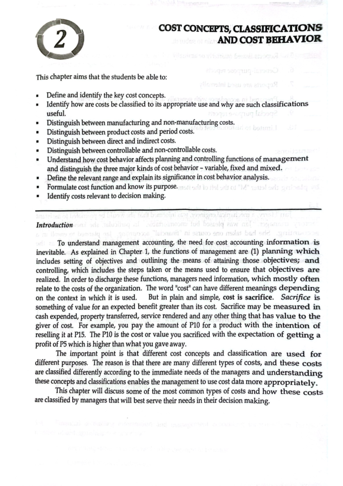 ACC-206 Chapter-2 - Module for accounting subjects - COST CONCEPTS ...