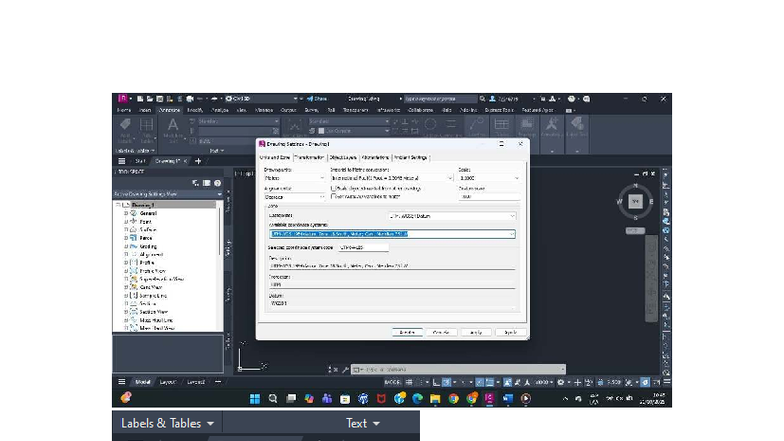 C Civil 3D Andahuaylas Drawing Overview and Settings - Studocu