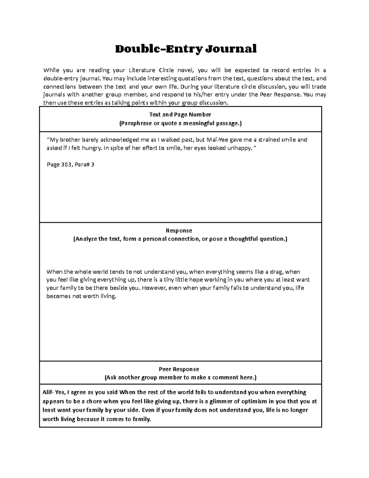 Double-Entry Journal - 12 - Double-Entry Journal While you are reading ...