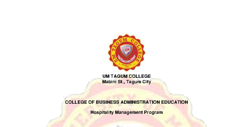 HPC 100L Bridging Course Manual: Hospitality Management Guide - Studocu