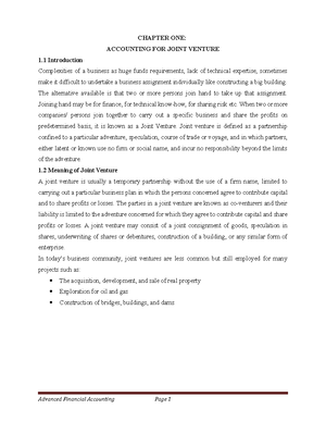 Chapter 1 fundamental of accounting-1 - CHAPTER ONE INTRODUCTION TO ...