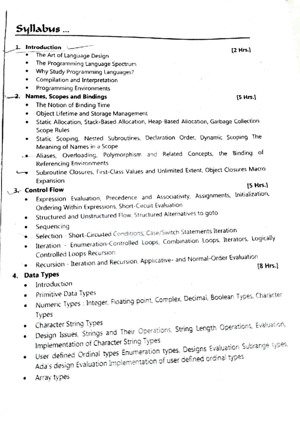 PPL (Programming Paradigms) Chapters 1-3: Comprehensive Overview - Studocu
