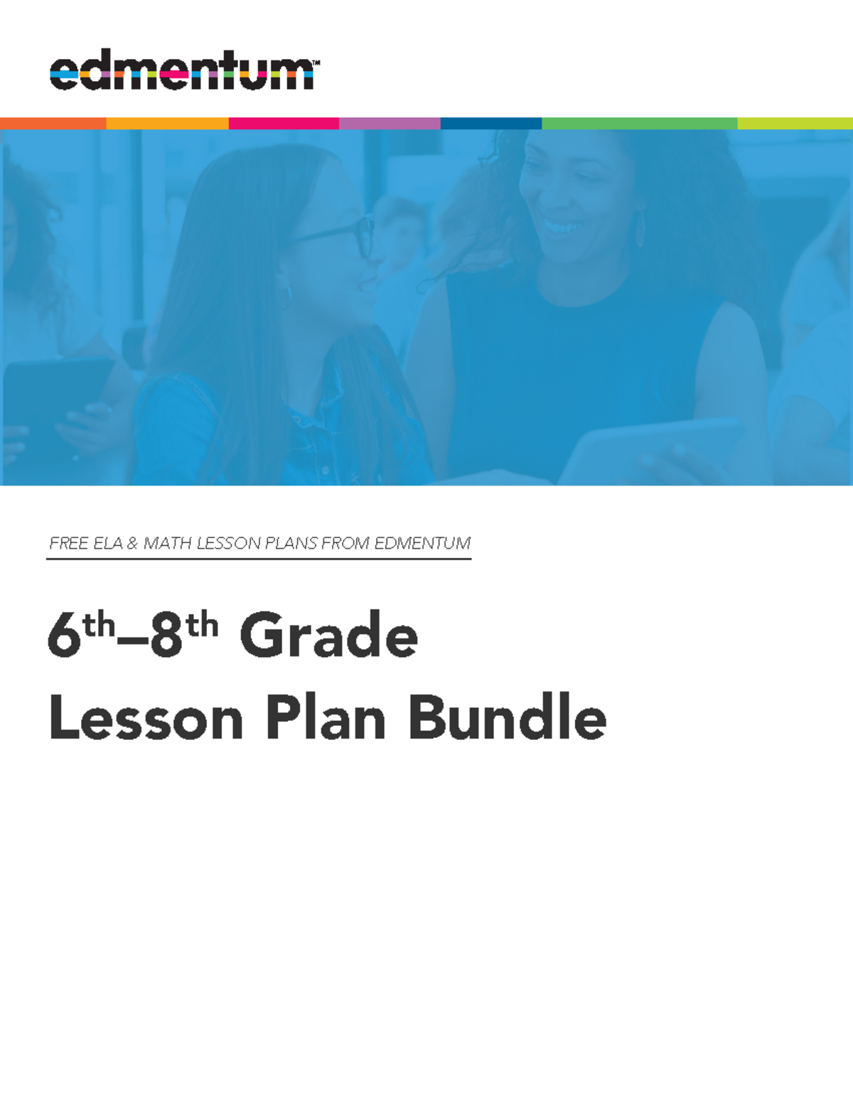 6-8 Grade ELA & Math Lesson Plan Bundle - Advanced Study Resource - Studocu