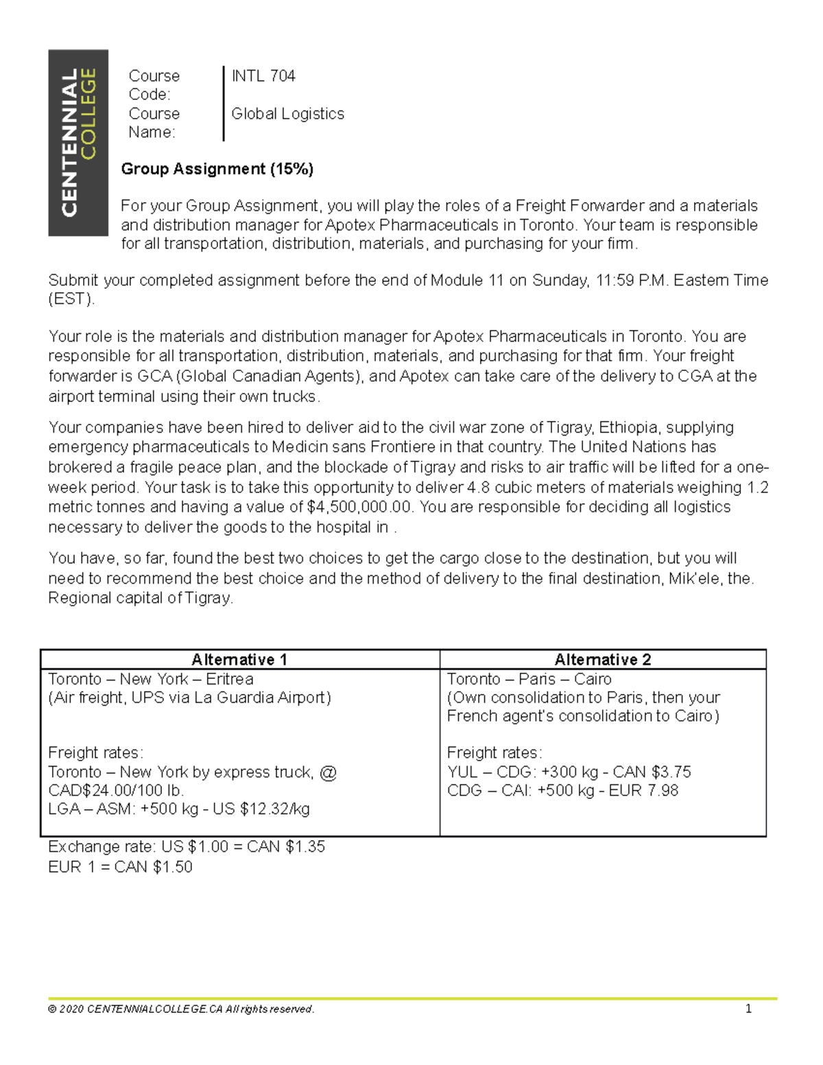 INTL704-Mod-07-Group Assignment M'23 Tigray (4) - Course Code: INTL 704 ...