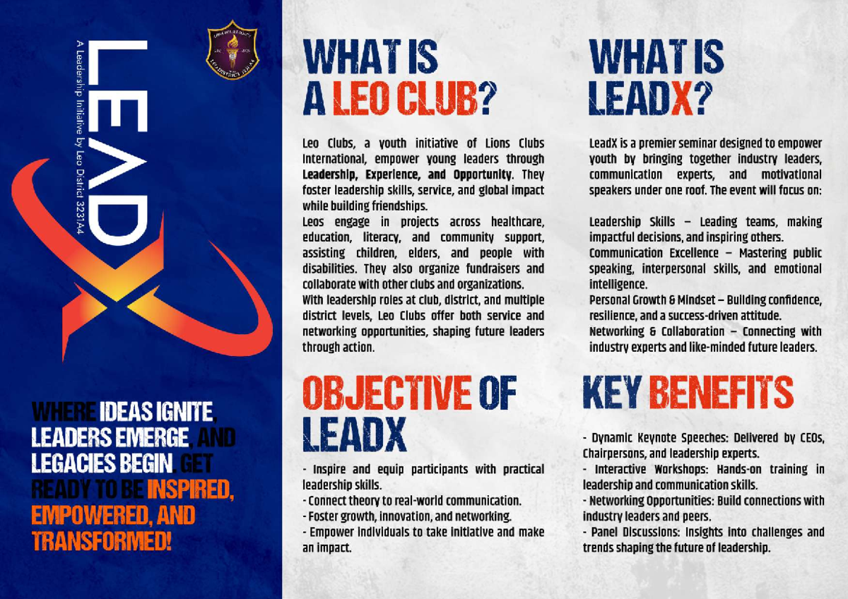 Lead X Pamphlet - Hgc - OWN YOUR LEGACY 2024 2025 WHAT IS WHAT IS ALEO ...