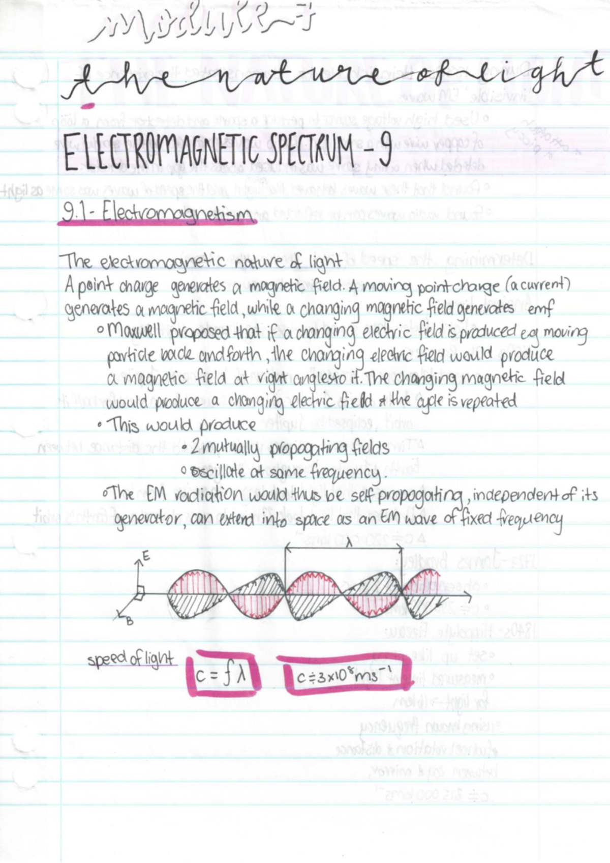 Module 7 - Nature of Light: Electromagnetic Spectrum Insights - Studocu