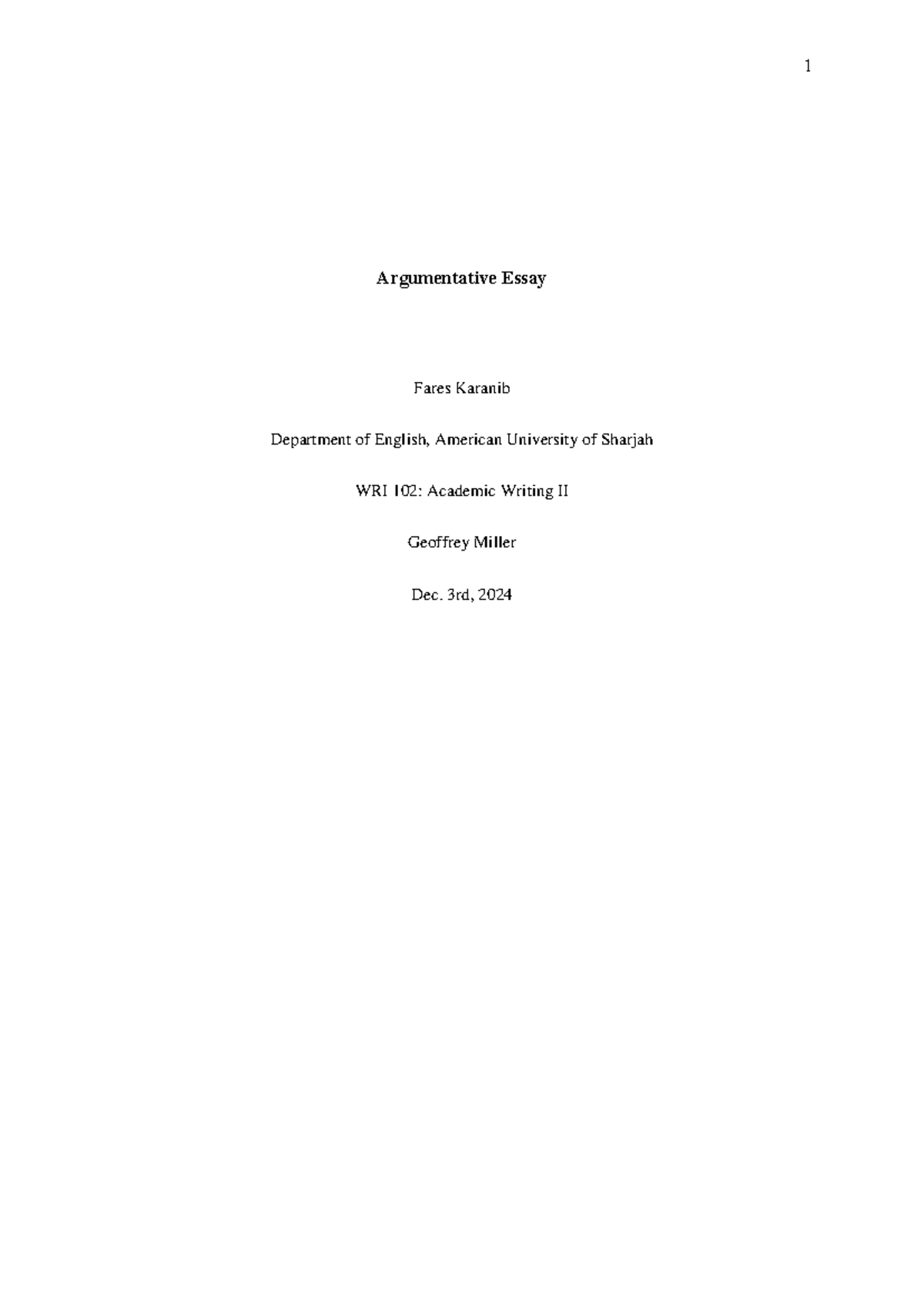 WRI 10 2: Argumentative Essay Draft on Affirmative Action Policies ...