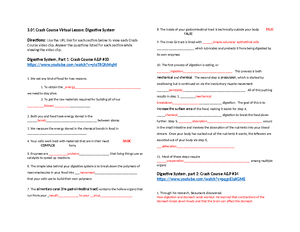 2.01 Crash Course Virtual Lesson Skeletal System S - 2 Crash Course ...