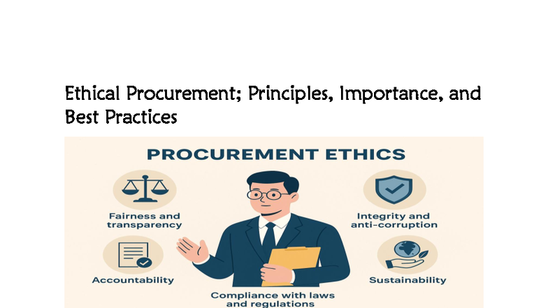 Ethical Procurement Principles: Importance & Best Practices Guide - Studocu