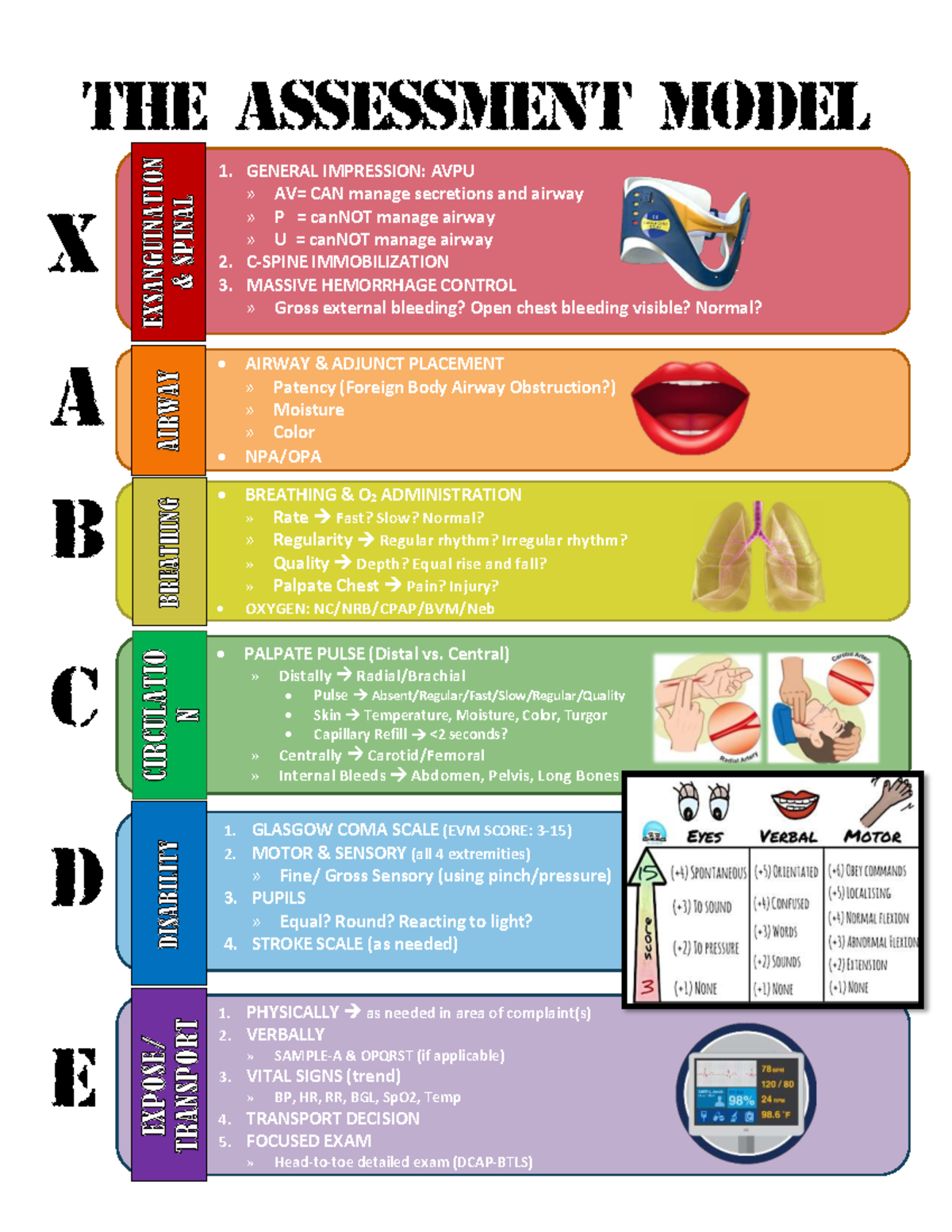 EMT 101: Assessment Model Breakdown for Patient Evaluation - Studocu