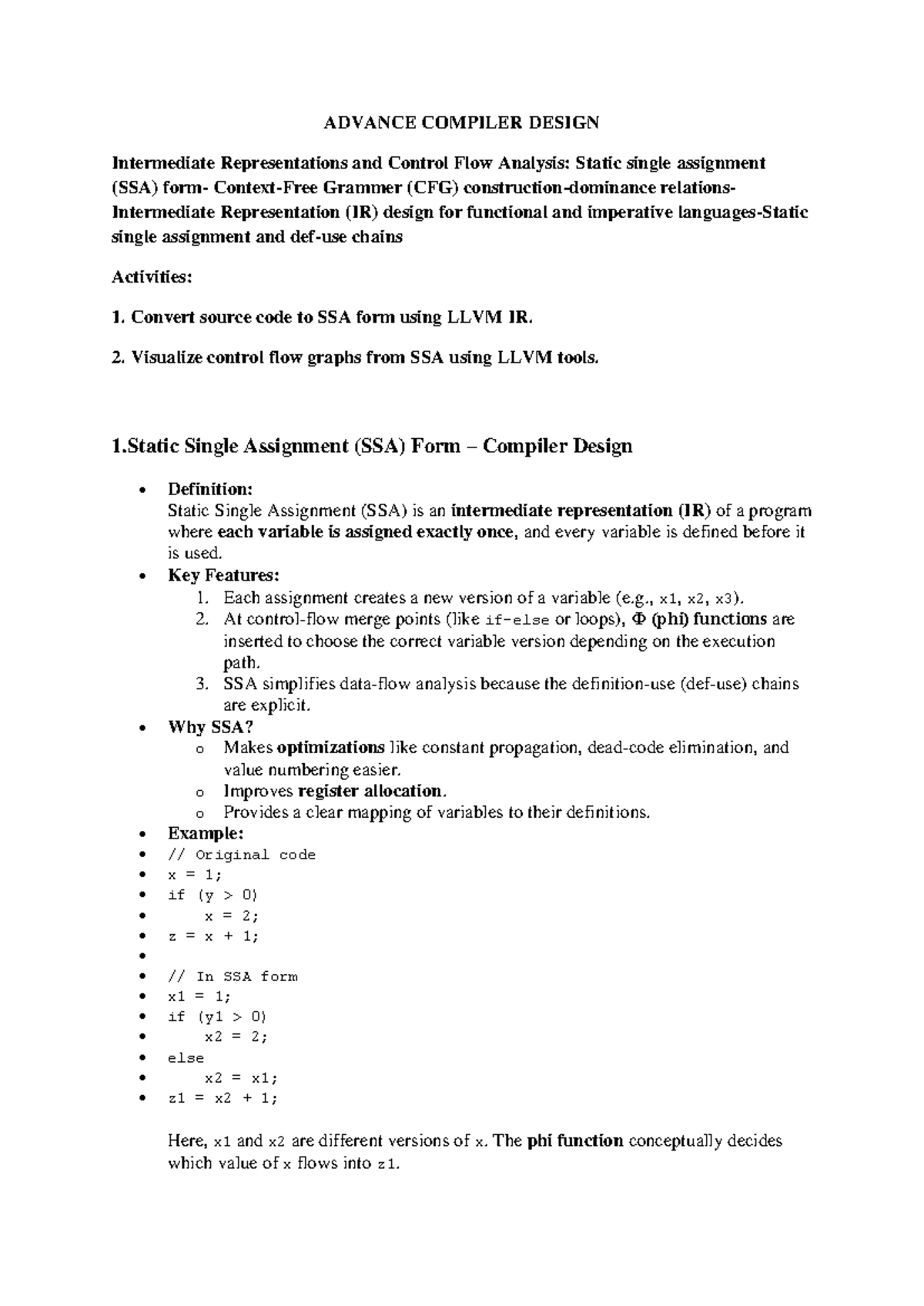 CP25C04-ACD - Compiler Design Notes: Intermediate Representations ...