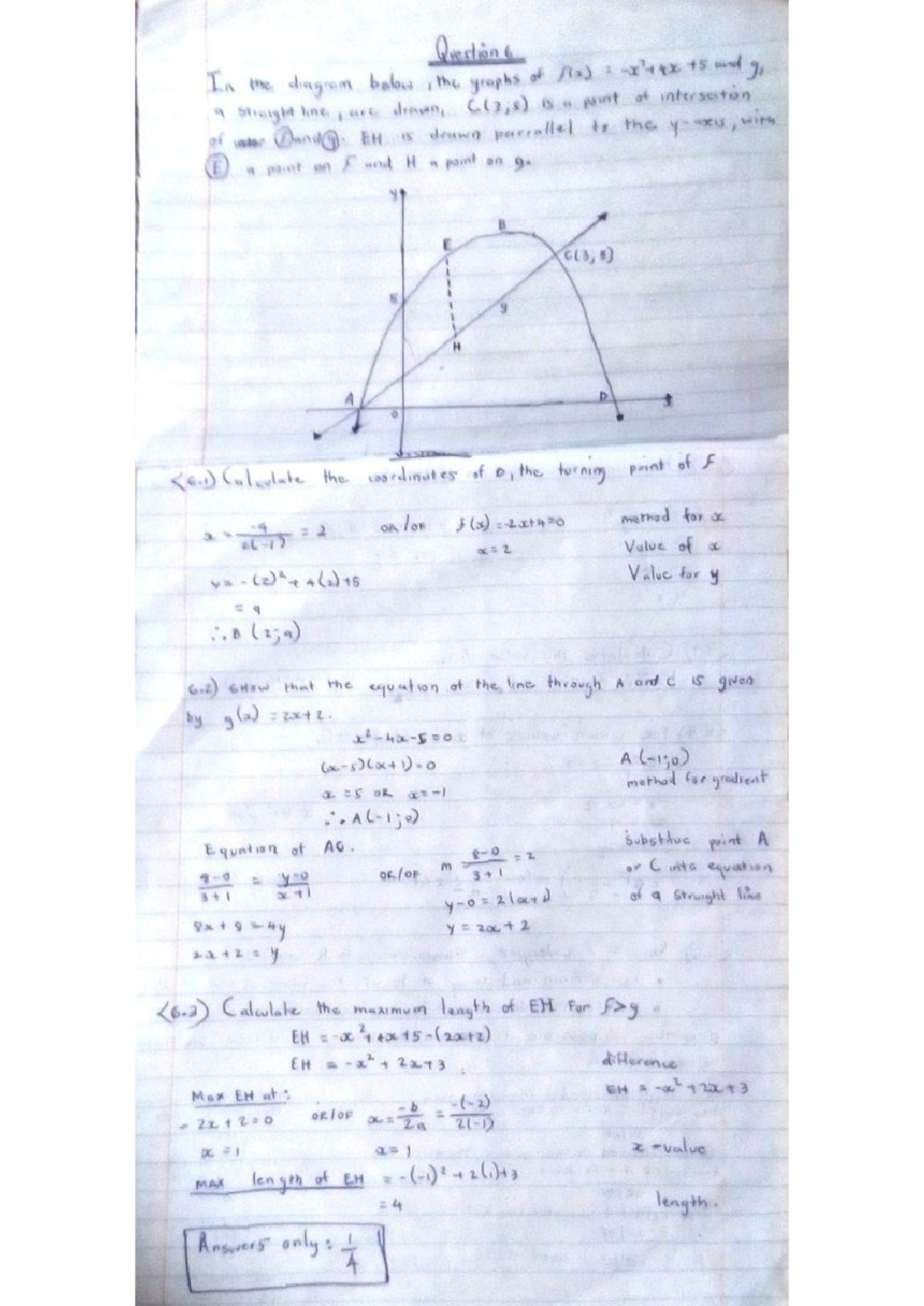 Mathematics Grade 12 November Exam Paper 1: Questions and Solutions ...