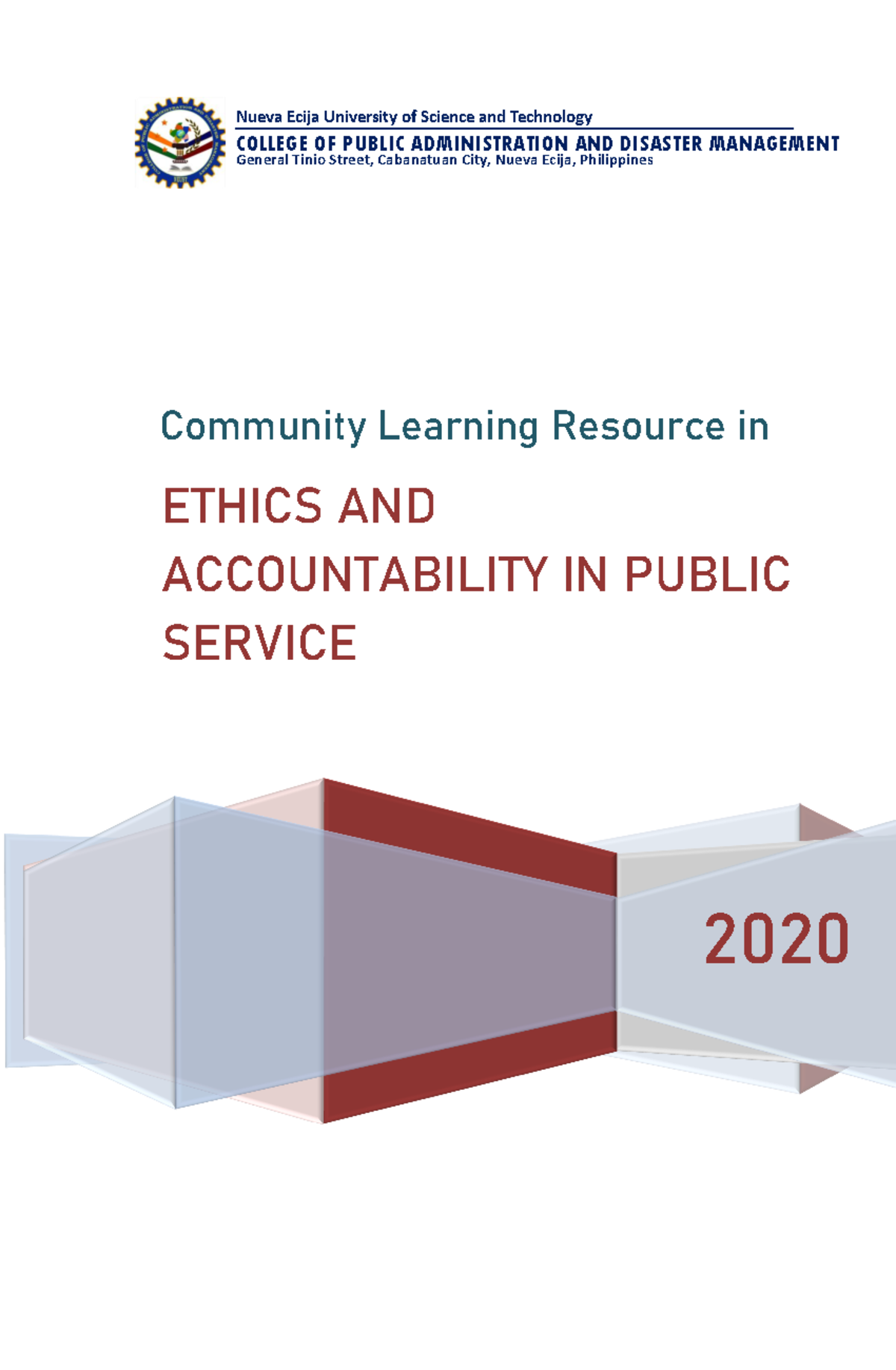 Ethics & Accountability in Public Service (PUB ADM 101) - Course ...