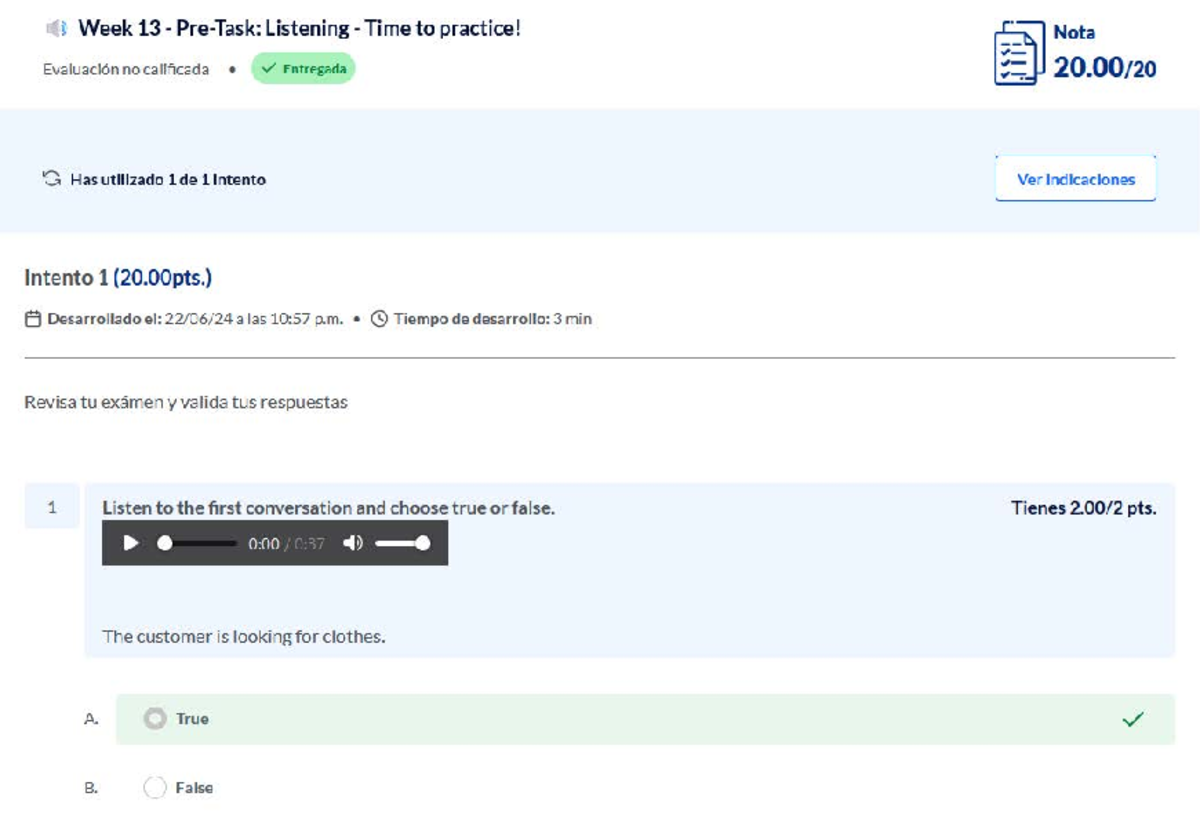 Week 13 - Listening Practice: Conversations & True/False Questions ...