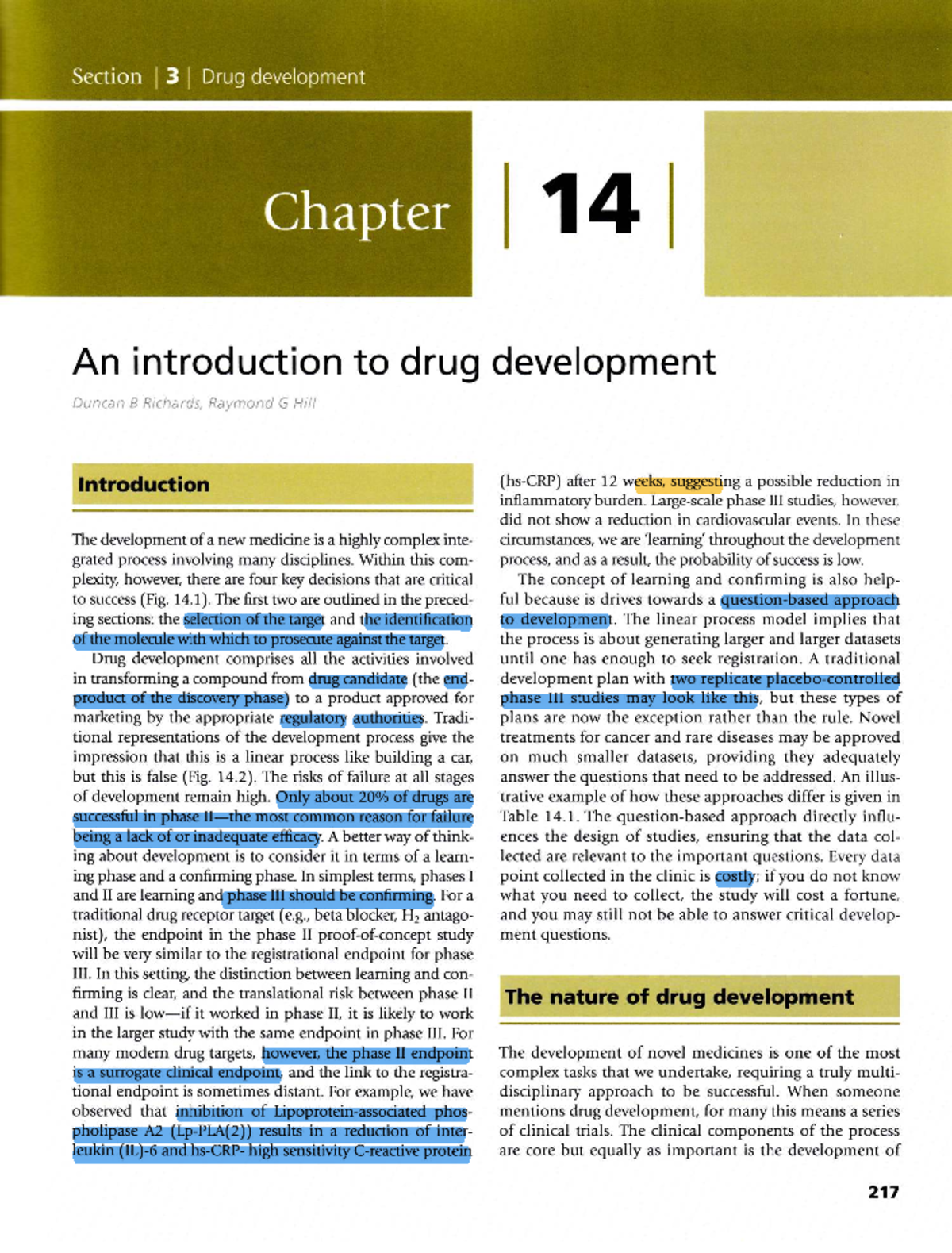 Drug Development Overview: Chapter 14 Insights (Course Code: Drug Dis ...