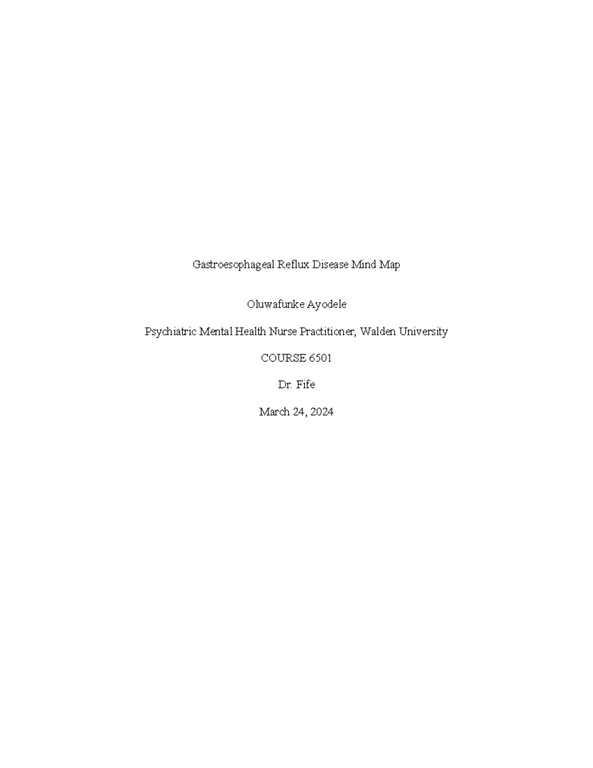 WK5Assgn 5: Overview of Gastroesophageal Reflux Disease (GERD) - Studocu