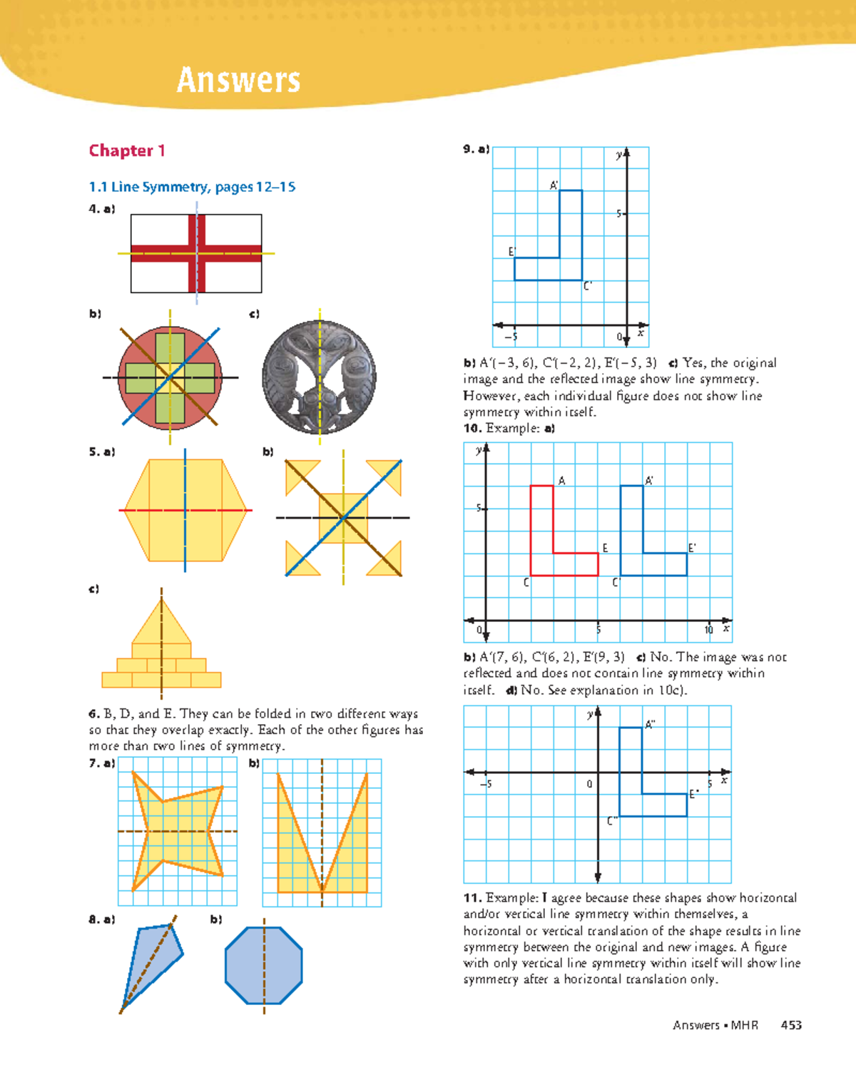 Mathlinks 9: Chapter 1 & 2 Answers and Symmetry Concepts - Studocu