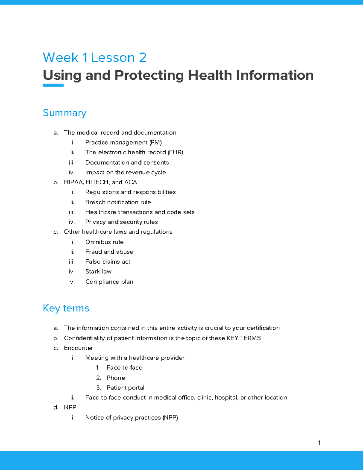 21st Century Cures Act: EHR Compliance & Medical Documentation Summary ...