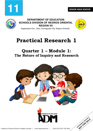 Practical-Research-1-Module-3-final-for teacher - 11 SENIOR HIGH SCHOOL ...