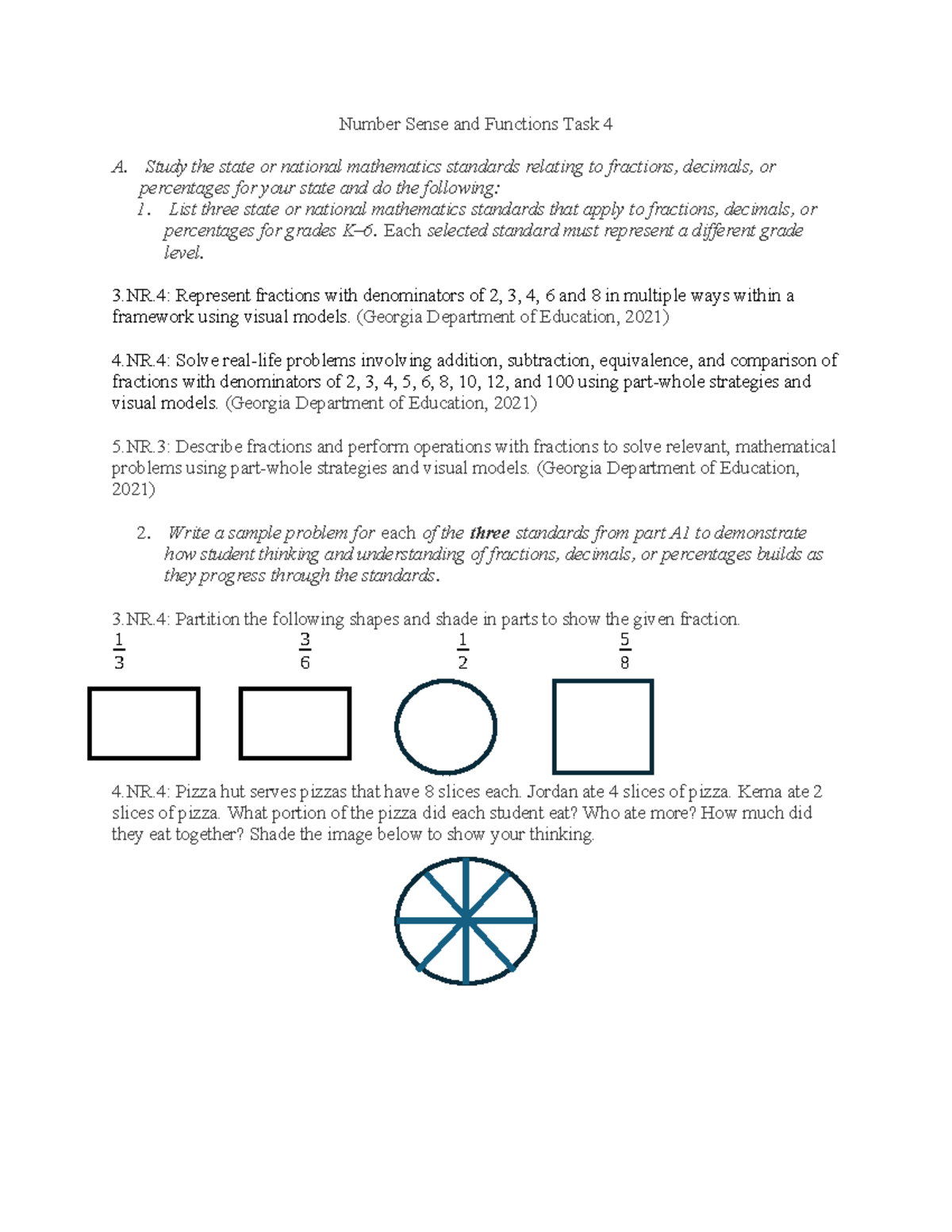 MAT 101: Numbers and Functions - Task 4 on Fractions and Decimals - Studocu