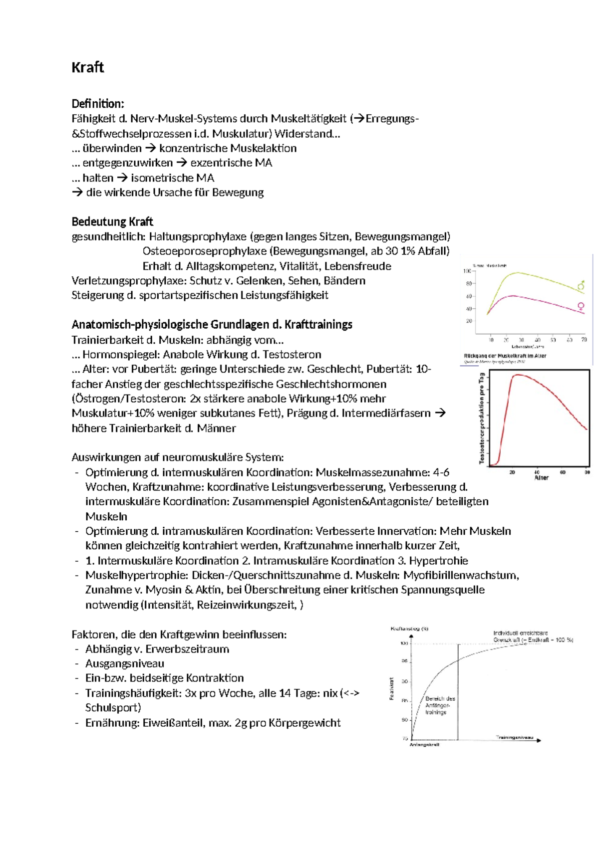 Klausur 11 2 - Zusammenfassung zur Kraft und dem aktiven ...