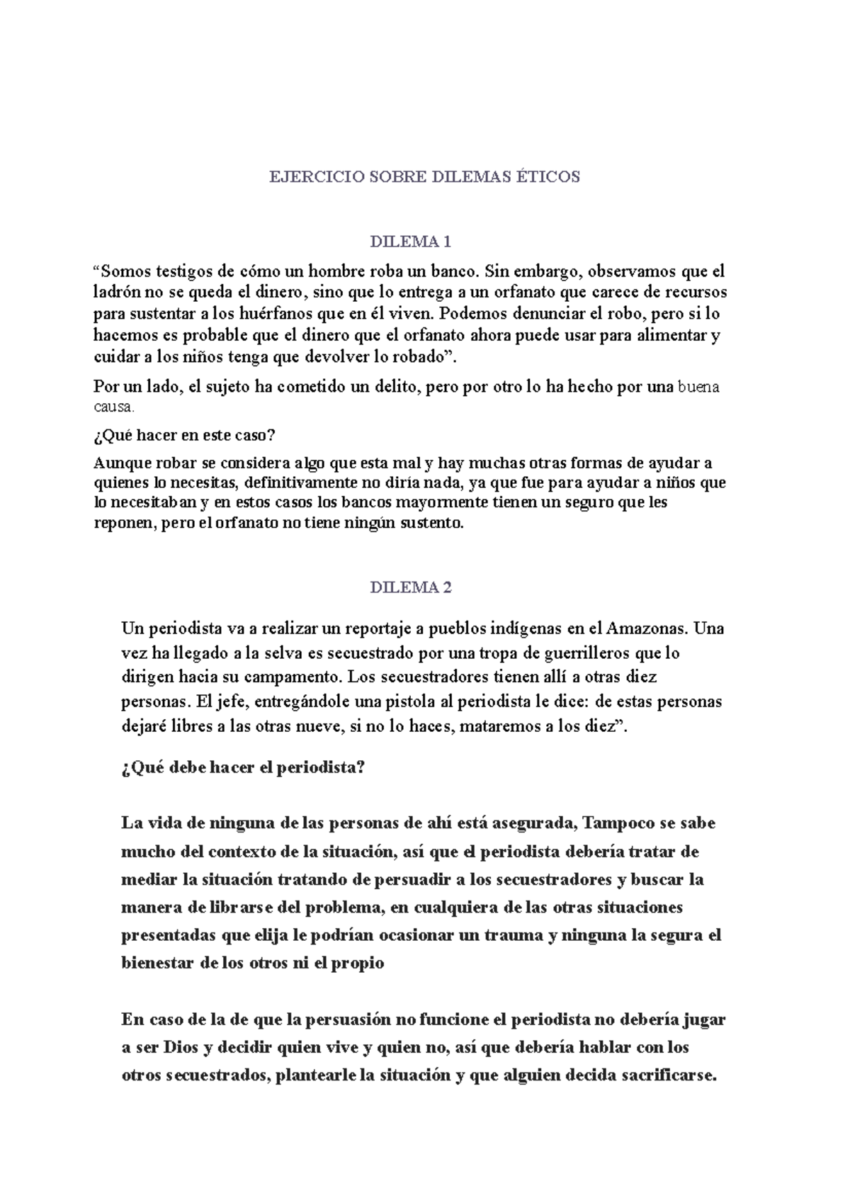 Dilemas Éticos y filosoficos de la uasd 1111 - Introducción a la ...