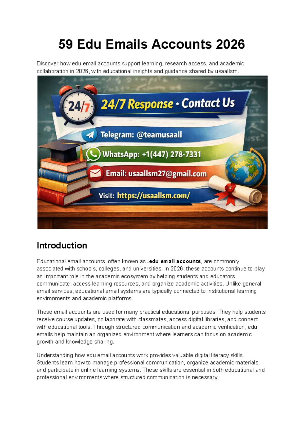 The Role of Edu Email Accounts in Academic Success (2026) - Studocu